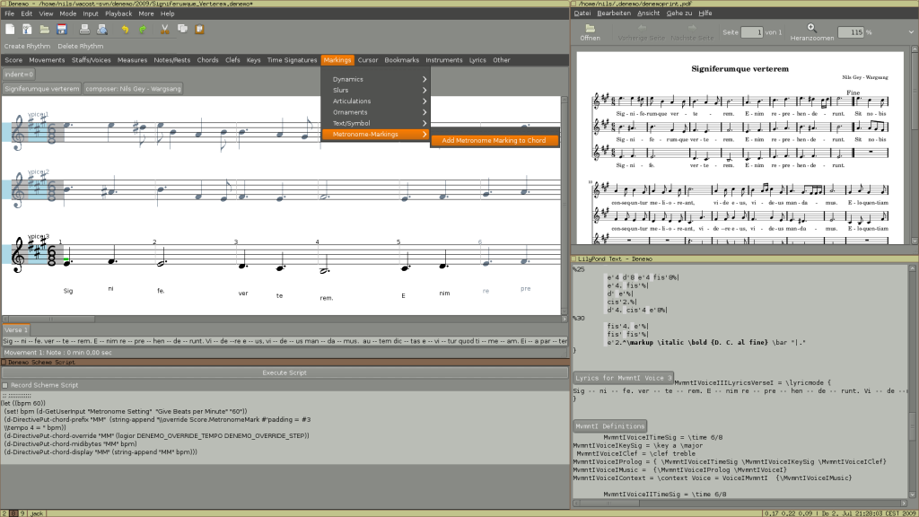 Denemo | Free and Open Music Notation Editor